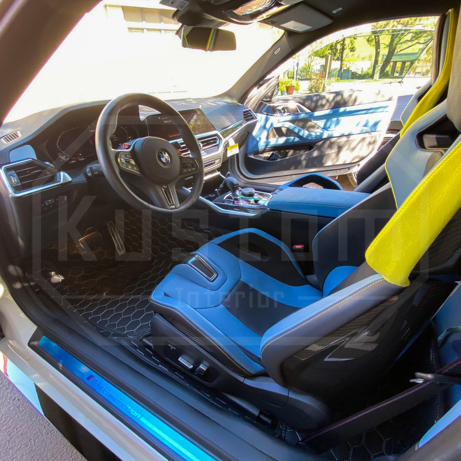 2021+ BMW G82 M4 / G80 M3 Premium Honeycomb Floor Mat Liners – Kustom ...