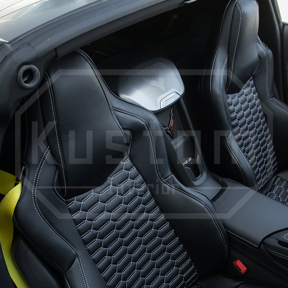 Chevrolet Corvette C8 Custom Seat Upholstery Kit | Shop Now!