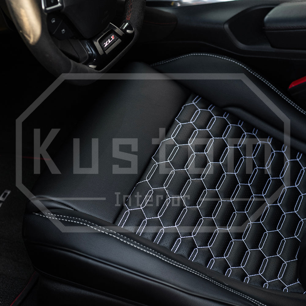 6th Gen Camaro Coupe 1LE Recaro Leather Seat Covers Upholstery Kit ...